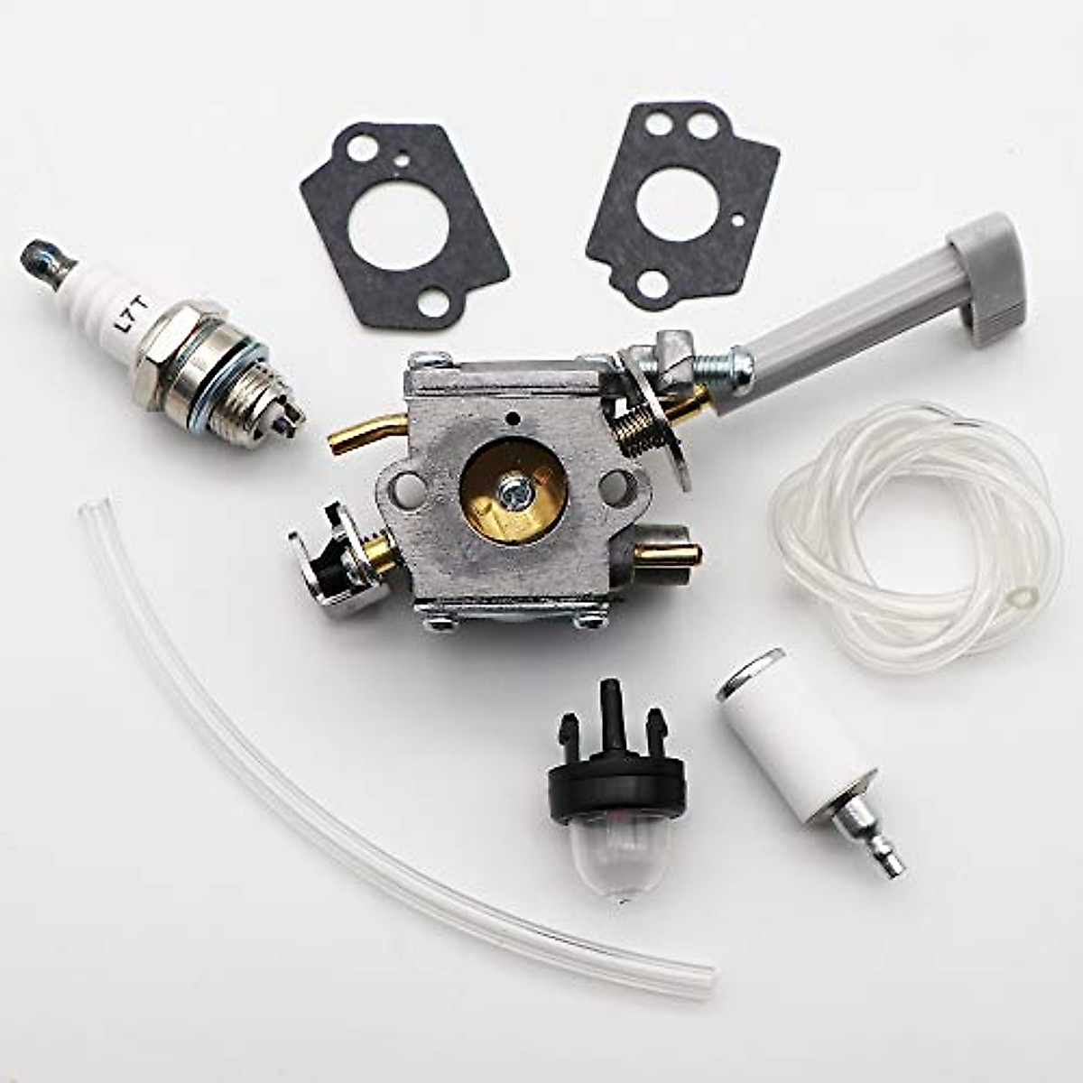 kipa Carburetor 308054079 for Ryobi RY08420 RY08420A Backpack Blower BP42 530069247, with Mounting gaskets Fuel Filter New Spark Plug Fuel Lines Prime Bulb, Durable Fuel Carburetor mantience kit