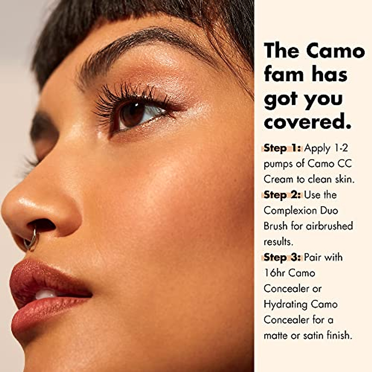 e.l.f. Camo CC Cream, Color Correcting Medium-To-Full Coverage Foundation with SPF 30, Light 280 N, 1.05 Oz (30g)