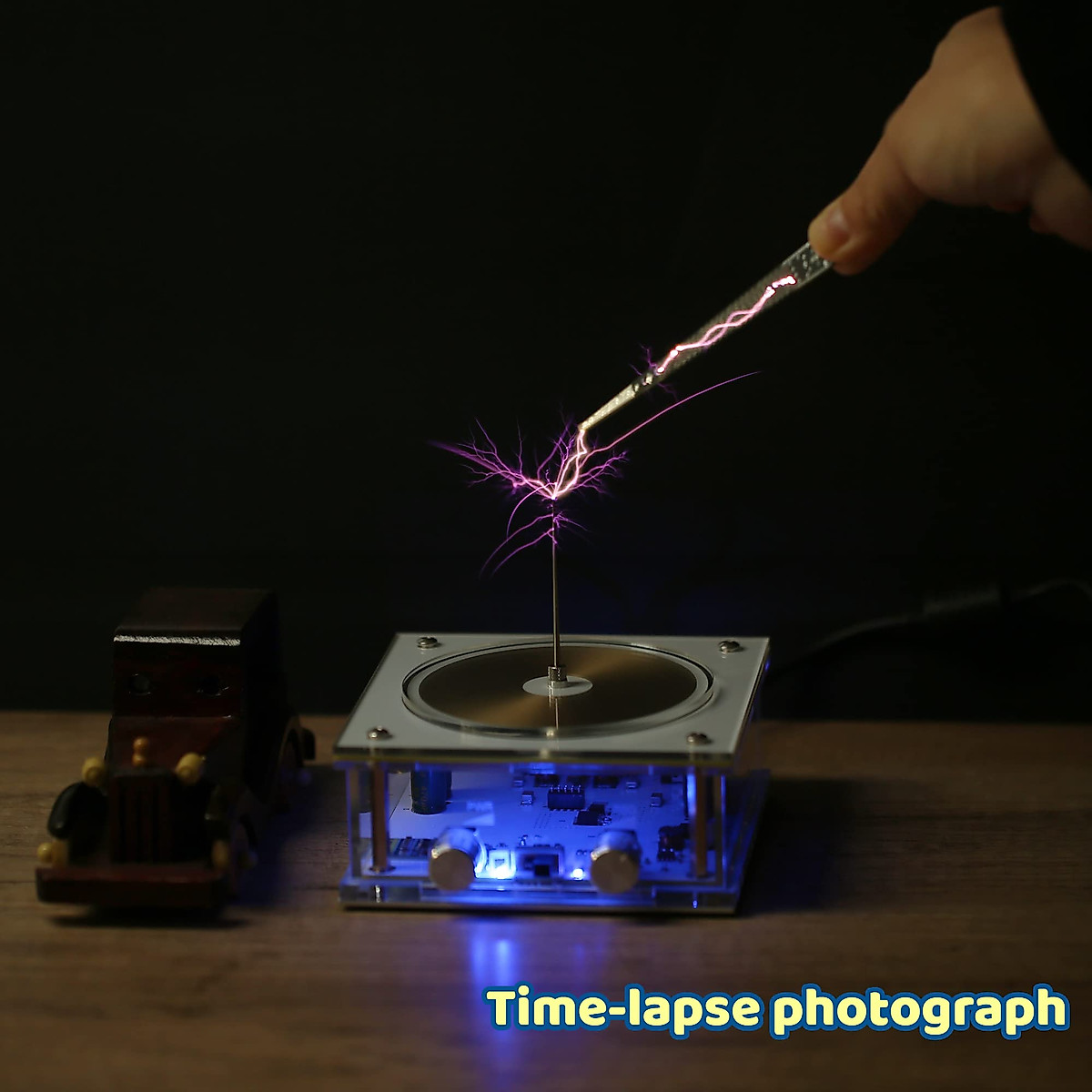 Joytech Music Tesla Coil Arc Plasma Loudspeaker Wireless Transmission Experiment Desktop Toy Model SSTC SS03