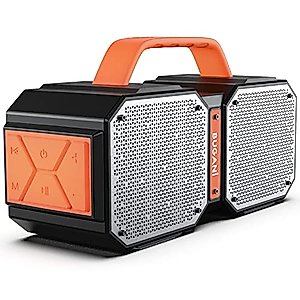 Bluetooth Speaker, BUGANI M83 50W Portable Wireless Bluetooth Speakers, Bluetooth 5.2, Wireless Two Pairing,IPX6 Waterproof Outdoor Speaker, Stereo Super Power Sound,For Outdoors,Camping,Party, Orange