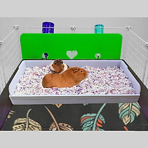 pcprbfk Guinea Pig Litter Box for All C&C and Midwest Cages,Guinea Pig Kitchen Area Keep The Pig Cage Clean and Tidy