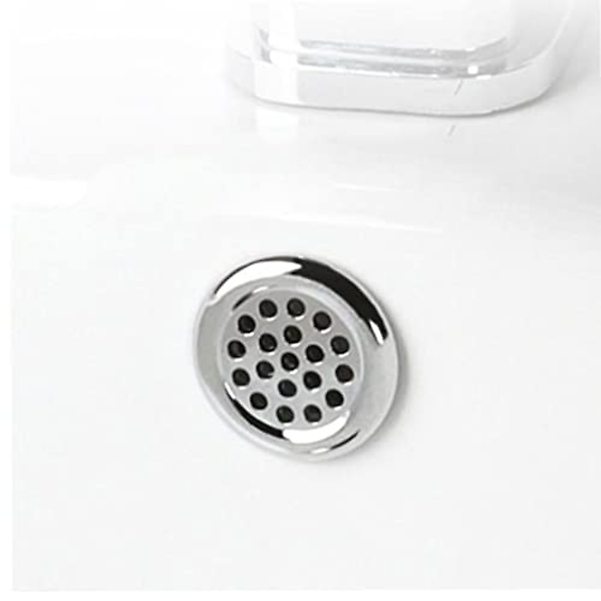 Ruluti 5 Pcs Sink Overflow Ring Basin Trim Bath Sink Hole Round Overflow Drain Cap Cover Hole Spares for Kitchen Bathroom