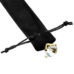 50 Pieces Pen Pouch Velvet Drawstring Pen Bag Velvet Case Pencil Bag for Pen and Pencil (Black)