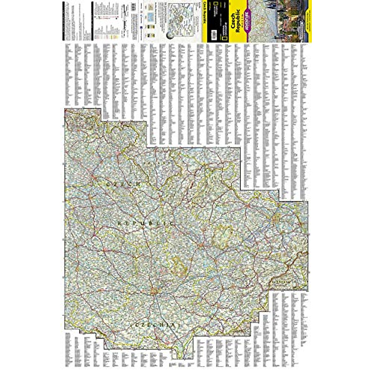 Czechia (Czech Republic) Map (National Geographic Adventure Map, 3322)