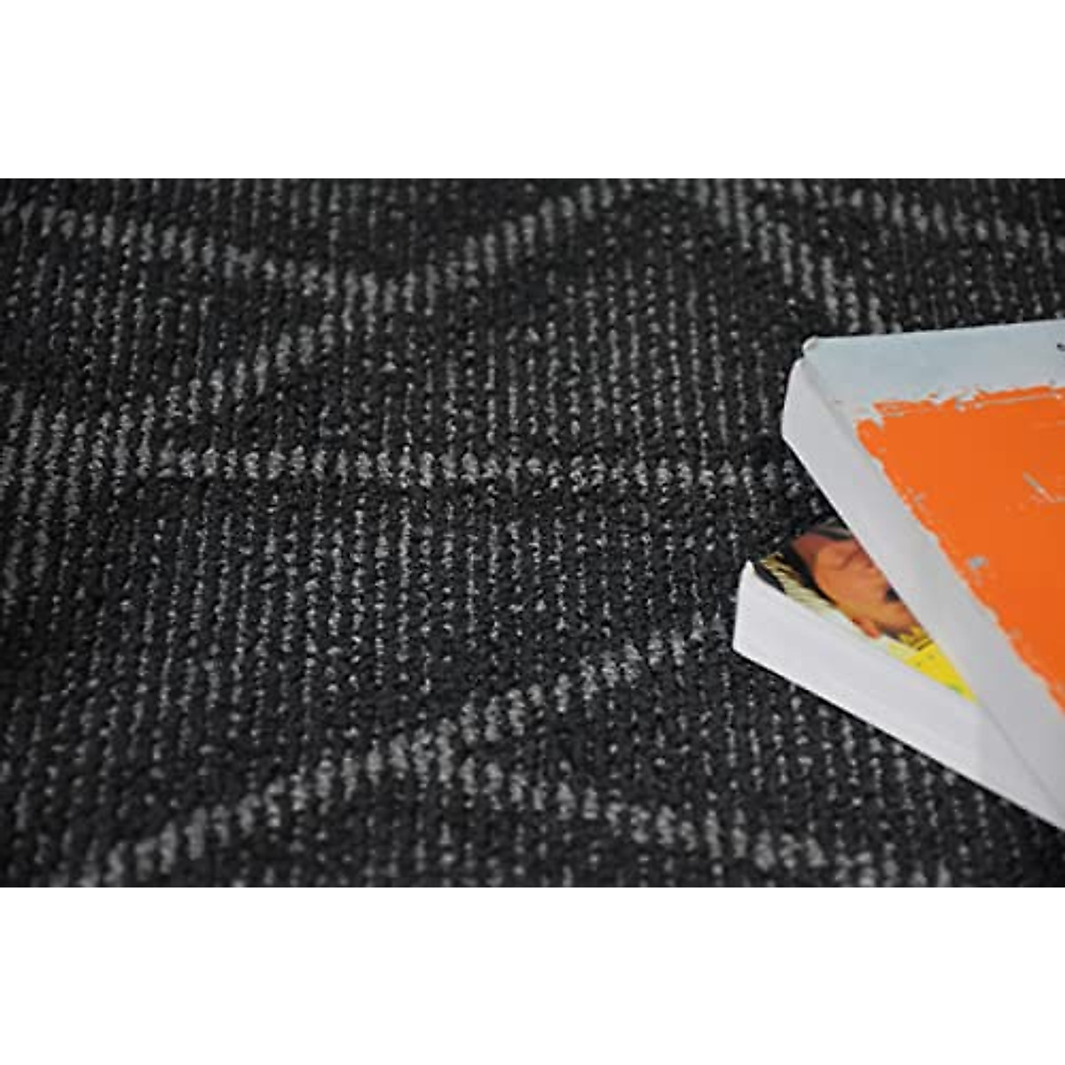 Furnish my Place Modern Indoor/Outdoor Commercial Black Rug, Modern Area Rug, Home Decor Mat, Commercial Rug for Living Room, Kids, Wedding, Made in USA -4' x 6' Rectangle