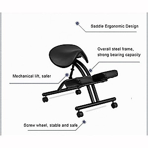 JCHHOME Ergonomic Kneeling Chair, Fully Adjustable Mobile Office Seating Improve Posture to Relieve Neck & Back Pain Easy Assembly Use in Home, Office, or Classroom,Green