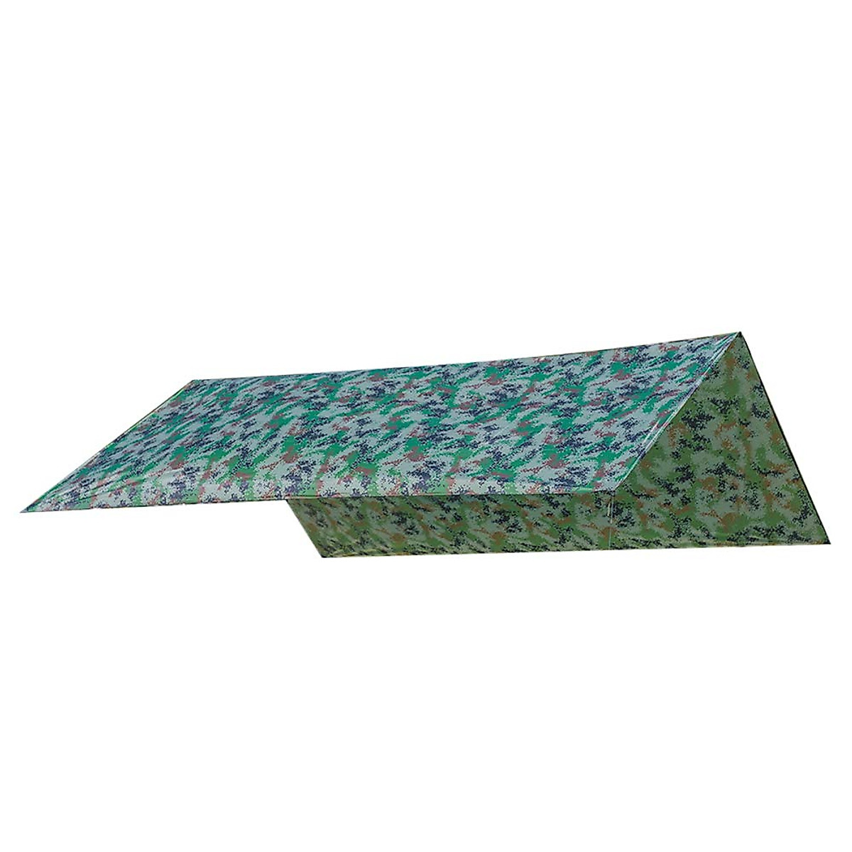 Camping Tent Tarp Waterproof, Multi-Function Tent Tarp Shelter 100 x 145 cm Hammock Rain Fly Shade Tarp 210T Printed Clot Protection Heavy Duty Shade Sail Sun Canopy for Outdoor