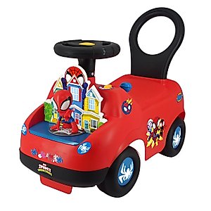 Kiddieland Lights N' Sounds Spidey Adventure Ride-On, Large