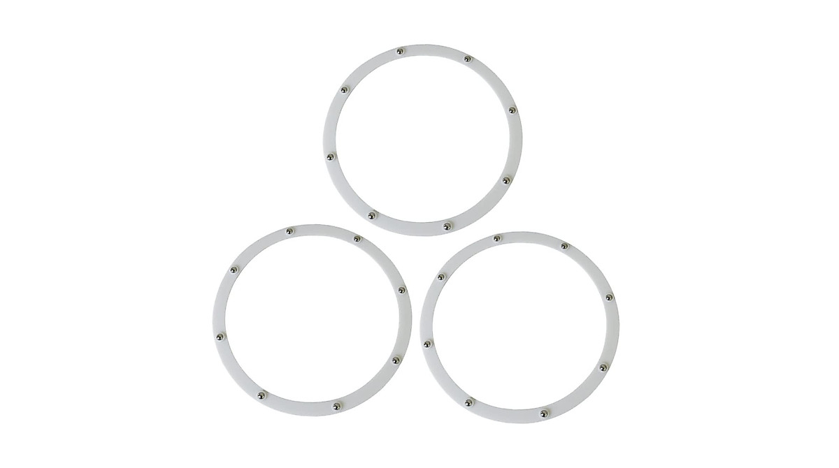 Veemoon Steel Ball Turntable Ring Set for Display and Organization