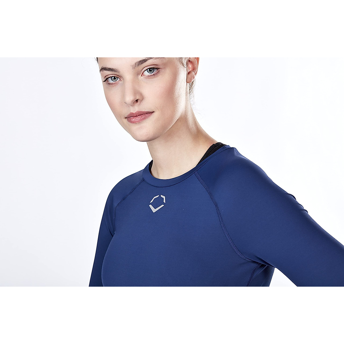 EvoShield Women's Standard Long Sleeve, Navy, Medium