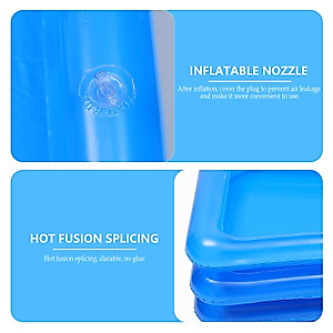 Hemoton 4pcs Inflatable Pool Serving Bar Salad Ice Tray Food Drink Containers Buffet Cooler for Pool Use Bar Party Accessories Inflatable Cooler 60x45cm