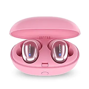 1MORE Stylish True Wireless in-Ear Headphones - Bluetooth - 6.5 Hours of Battery - 15-Minute Quick Charge for 3 Hours of Use – Portable Charging Headphone Case Included - Pink (Renewed)