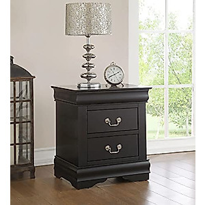 ACME Furniture Louis Philippe Nightstand, Black, One Size