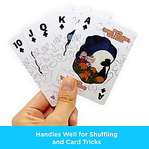 AQUARIUS Peanuts Great Pumpkin Playing Cards - Peanuts Themed Deck of Cards for Your Favorite Card Games - Officially Licensed Peanuts Merchandise & Collectibles