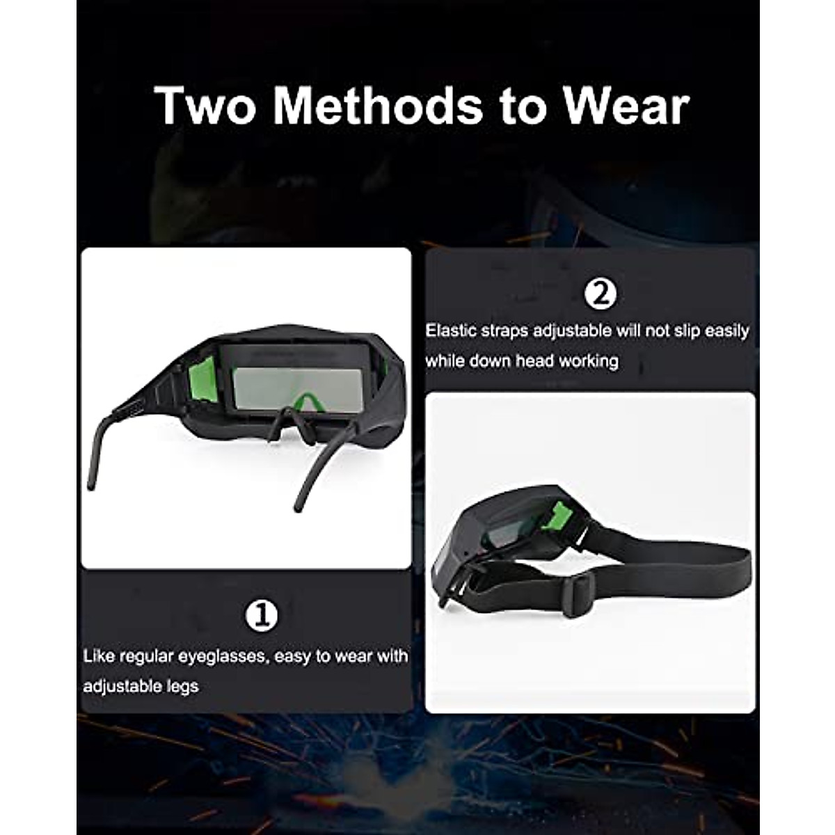 Panoramic View Welding Glasses True Color Auto Darkening Welding Goggles Welder Safety Eye Protection Mask Helmet Accessories