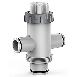 SUMMERBUDDY Split Swimming Pool Hose Plunger Valve, 2 in 1 Hose Plunger Valve Swimming Pool Part for Filter Circulation System