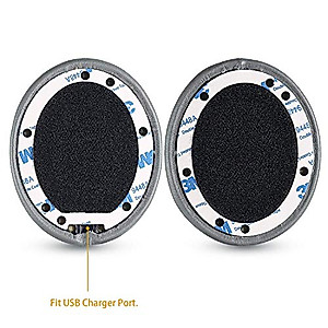 Replacement Earpads Ear Pad Cushion Cover Fit for Monster Beats by Dr.Dre Studio 2.0 Studio 3.0 Wired Wireless Headphones (Grey)