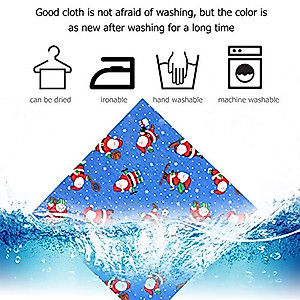 HEALLILY Cotton Sheets Full 5 Sheets Christmas Cotton Fabric Bundles Xmas Printed Craft Fabric Bundles Patchwork DIY Christmas Sewing Scrapbooking Quilting Embroidery Fabric