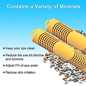 Joepoe SPA Mineral Stick Parts with 4 Months Lifetime Cartridge Universal for Hot Tub&Pool (5-Pack)