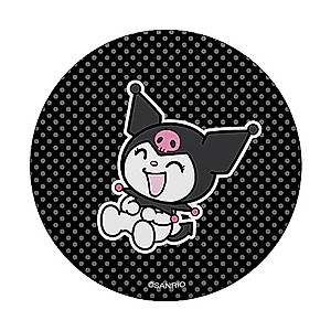 Kuromi Happy Laughing Polka Dot PopSockets PopGrip: Swappable Grip for Phones & Tablets PopSockets Standard PopGrip