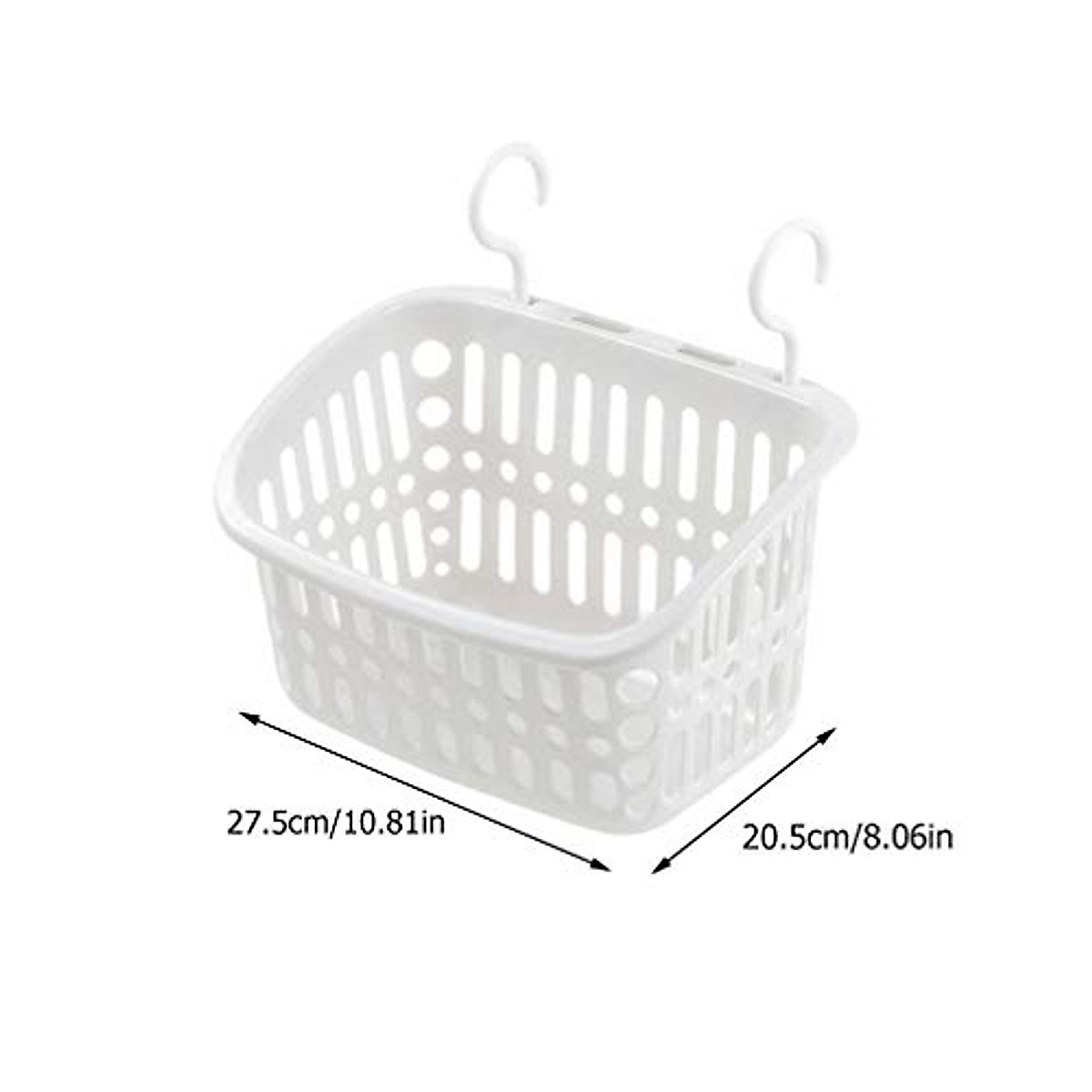 Cabilock Plastic Mesh Basket 2pcs Shower Caddy Basket Organizer Hanging Bathroom Shelf Wall Mounted Storage Rack for Sponge Shampoo Razors Conditioner Desk Organizer Basket