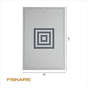 Fiskars Craft Supplies: Self Healing Cutting Mat for Crafts, Sewing, and Quilting Projects, 24x36” (12-83727097J) , Gray