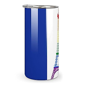 France Gay Flag Funny Coffee Mug Stainless Steel Travel Insulated Tumbler Double Wall Water Cup 10 Oz