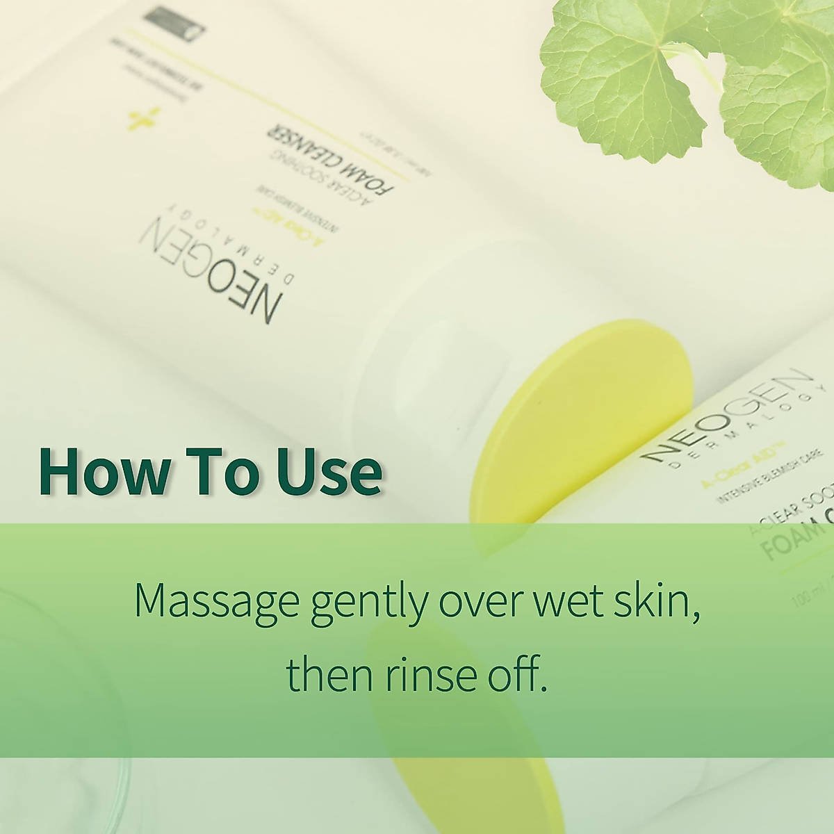 DERMALOGY by NEOGENLAB A-Clear Soothing Foam Cleanser 3.38 oz (100ml) - Clogged Pores & Sebum Cleansing Foam for Acne-Prone Skin with Salicylic Acid, Tea Tree, Centella Asiatica - Korean Skin Care