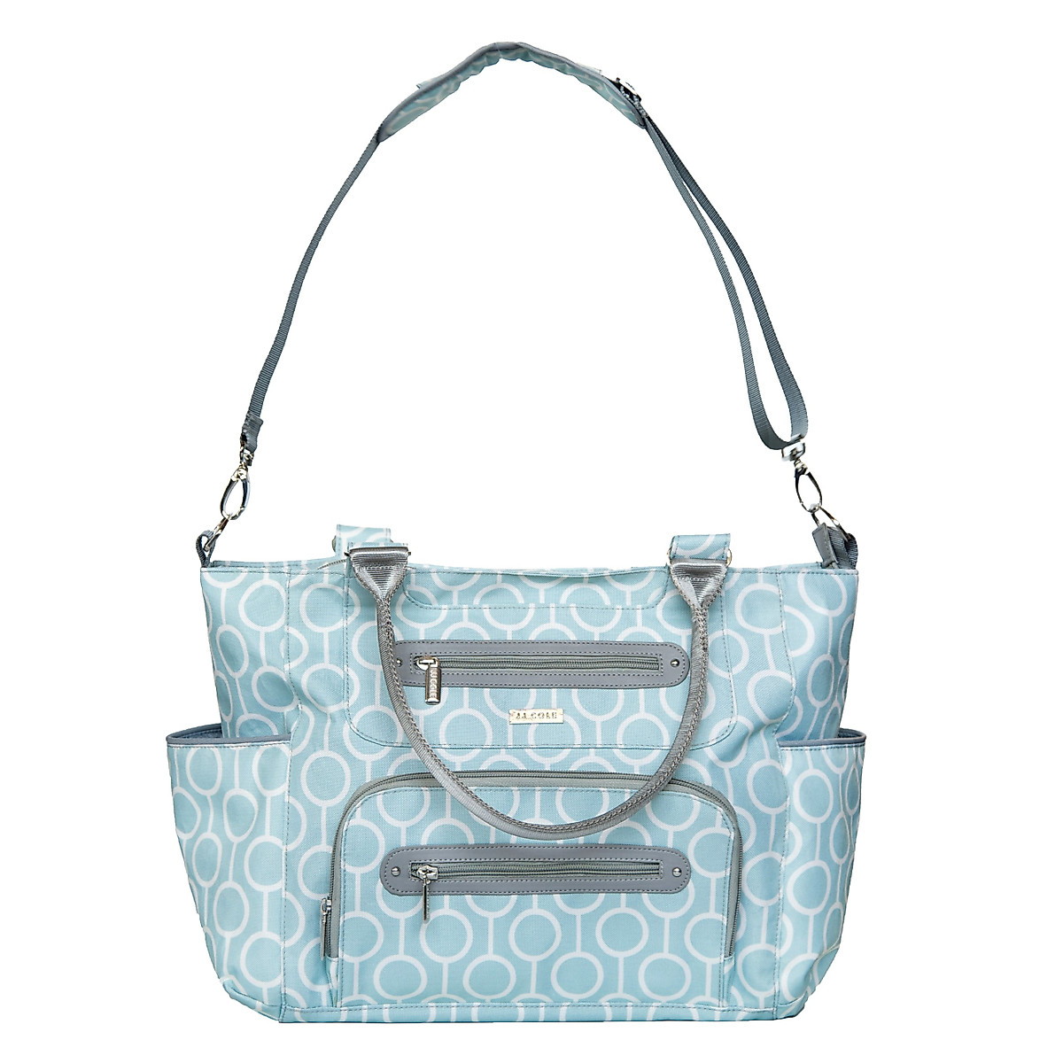 JJ Cole Caprice Diaper Bag, Aqua Radian
