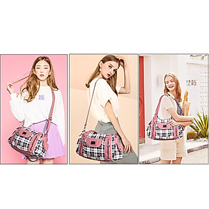 Angel Kiss Purses for Women, Large Shoulder Bag Hobo Tote Purse Mutipocket Faux Leather Satchel Hobo Purse