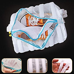 Shoes Wash Bag -Wannoc Large Shoes Laundry Bags for Washing Machine,2 in 1 Laundry Dryer for Shoes Sneakers Socks Shoes and Delicates