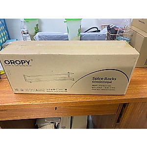 OROPY Spice Rack Wall Mounted, Rustic Wood Hanging Rack for Over The Stove, Kitchen Wall, 4 Pack