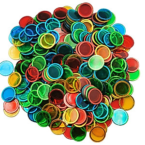 SEETOOOGAMES Magnetic Wand Bingo Chip Set - 400 Metal Chips with 4 Pack Magnetic Wands for Classroom, Science Learning, Counting, Family Game Night Activities