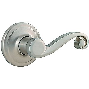 Kwikset Lido Right-Handed Half-Dummy Lever with Microban Antimicrobial Protection in Satin Nickel (97880-681)