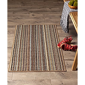 DII Fashion Contemporary Area Rug Non-Skid, Perfect for Bedroom, Living Room, Kitchen, Laundry, Washroom, Mudroom, Loft or Office, 20x30, Multi-Stripe