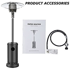 Patio Heaters Outdoor Propane Heater with Cover -87 inch Outdoor Portable Heaters with Wheels -Space Heaters for Garden, Patio, Outdoor, Porch and Pool