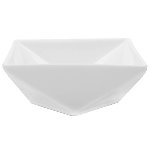 Yesland 6 Pack Square Ceramic Dip Bowls Set - 4 oz White Dishes/Sauce Bowls for Tomato Sauce, Ketchup, Soy, BBQ and other Party Dinner in Kitchen