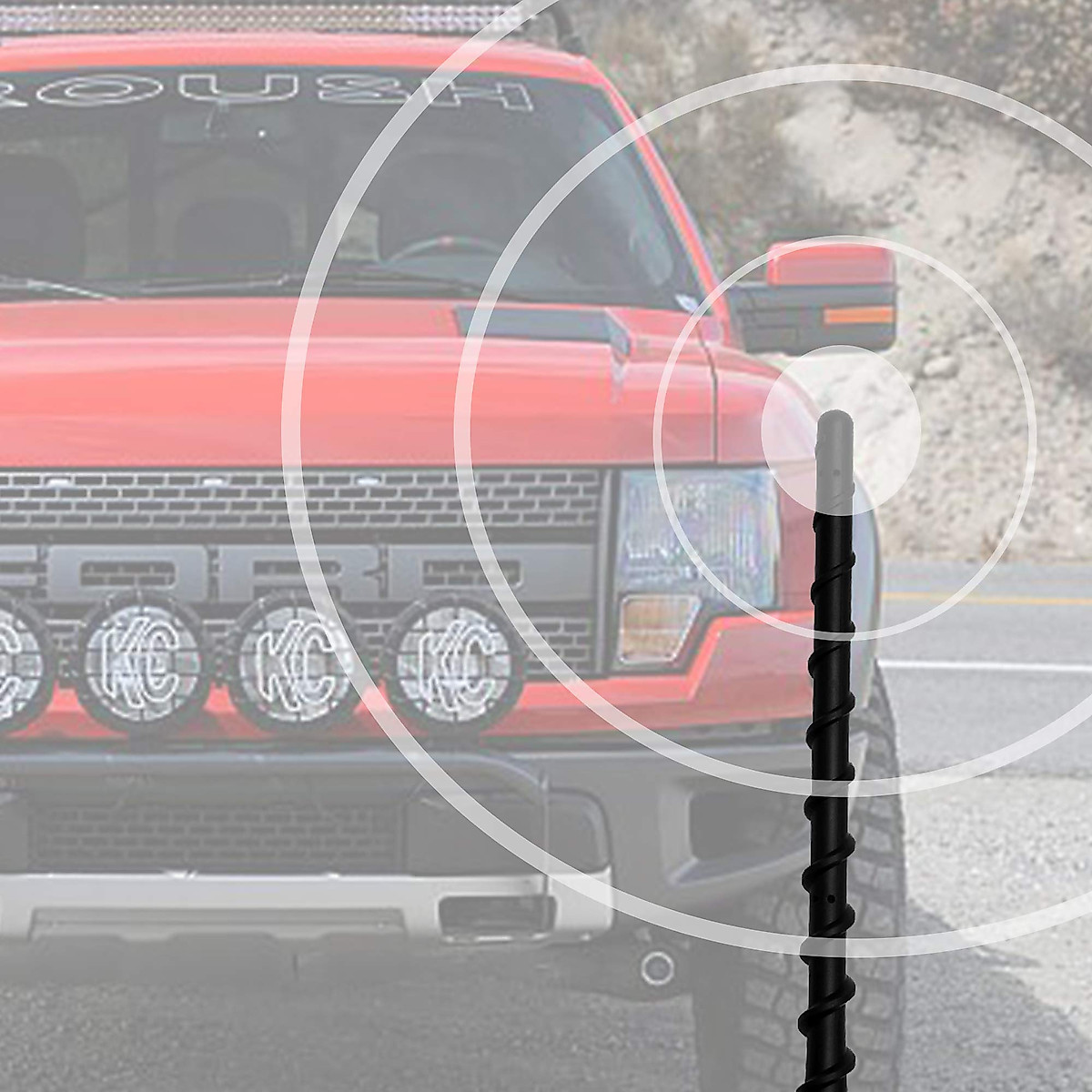 VOFONO Antenna for Dodge Ram 1500 2500 3500 2009-2023, Truck Dodge Ram 1500 Accessories, 7 Inch Short Dodge Ram 1500 Antenna Replacement Upgrade Car AM FM Recetion