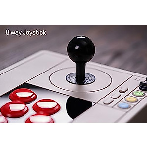 8Bitdo Arcade Stick for Switch & Windows, Arcade Fight Stick Support Wireless Bluetooth, 2.4G Receiver and Wired Connection