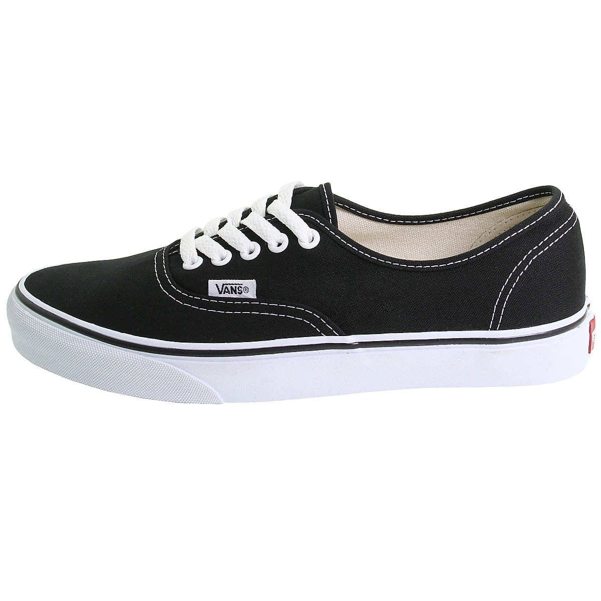 Vans Unisex Authentic Black Canvas VN000EE3BLK Mens 8.5, Womens 10