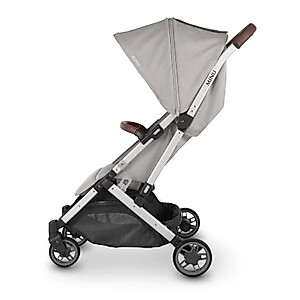 MINU V2 Stroller-Stella (Grey mélange/Silver/Chestnut Leather)