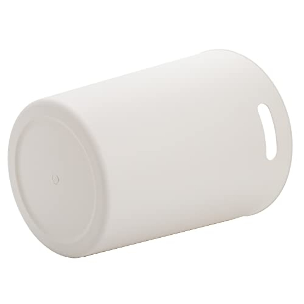 Lyellfe 6 Pack Small Trash Can, 1.5 Gallon Round Plastic Wastebasket with Handles, White Garbage Container Recycling Bins for Compact Space Bathroom, Office, Bedroom, Kitchen