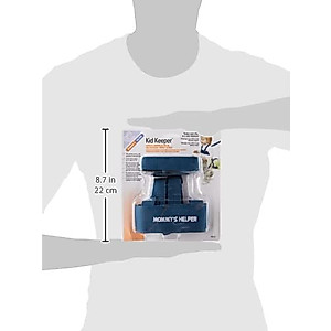 Toddler Leash & Harness for Child Safety - Keep Kids & Babies Close - Padded Shoulder Straps for Children's Comfort - Fits Toddlers w/ Chest Size 14-25 Inches - Kid Keeper by Mommy's Helper (Blue)