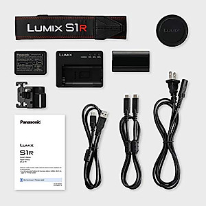 Panasonic LUMIX S1R Full Frame Mirrorless Camera with 47.3MP MOS High Resolution Sensor, L-Mount Lens Compatible, 4K HDR Video and 3.2” LCD - DC-S1RBODY