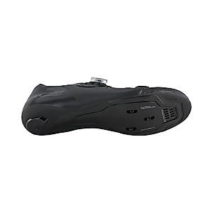 SHIMANO SH-RC502 Lightweight Men's Road Cycling Shoe Packed with Pro Features, Black, 8-8.5