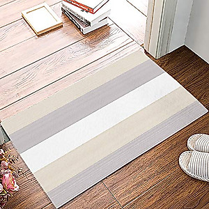 Door Mat for Bedroom Decor, Geometric Stripe Pattern Distribution Floor Mats, Holiday Rugs for Living Room, Absorbent Non-Slip Bathroom Rugs Home Decor Kitchen Mat Area Rug 18x30 Inch