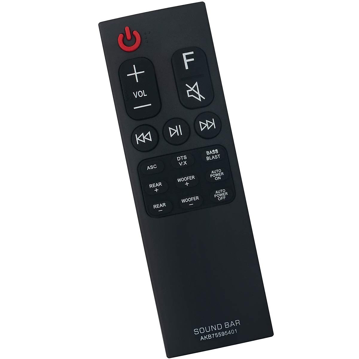 AKB75595401 AKB75515305 Sound Bar Replace Remote Control Applicable for LG Soundbar SK5R SK5Y SKM5Y SPK5B-W