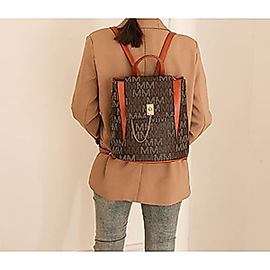 MKF Collection Backpack for Women, Vegan Leather Handbag Top handle Daypack Purse