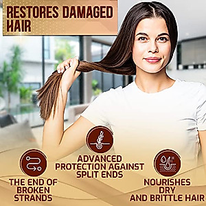 Argan Oil Shampoo and Conditioner Set - Moisturizing Sulfate Free Moroccan Care with Keratin - For Curly, Straight, Dry and Damaged Hair - Hydrating, Anti Frizz Salon Technology