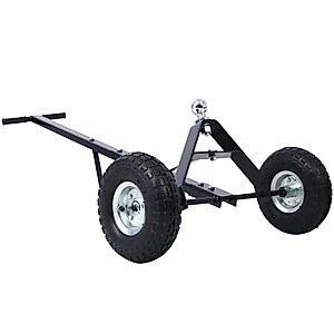 Heavy Duty Trailer Dolly with Pneumatic Tires, Steel Boat Trailer Dolly 600 Lb. Maximum Capacity for Moving Car RV Boat Trailer